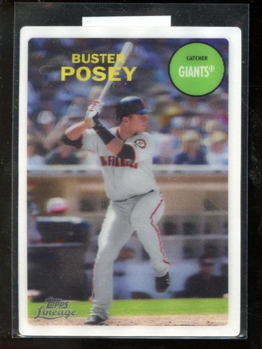 2011 TOPPS 3-D LINEAGE BUSTER POSEY GIANTS MINT A01033 | eBay
