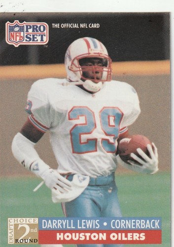 FREE SHIPPING-MINT-1991 Pro Set Darryll Lewis #767 OILERS PLUS BONUS ...