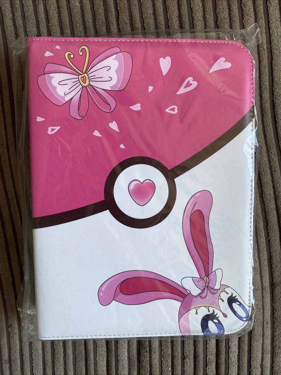 Girl Pokemon Binder ZAIONE 4-Pocket Card Binder Holder: Red Trading ...