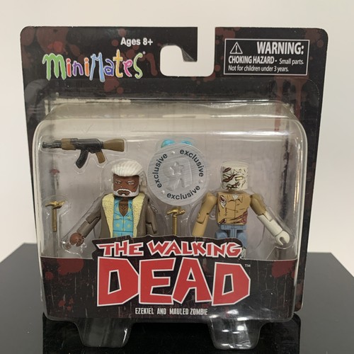 NEW Walking Dead Minimates Wave 7 Ezekiel & Mauled Zombie TRU Toys R Us ...
