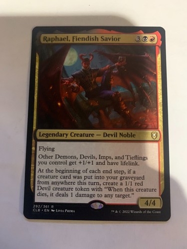 MTG Raphael, Fiendish Savior Commander Legends: Battle for Baldur's ...