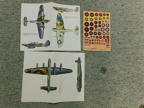 Esci Polly S decals 1/72 Hawker Hurricane II Avro Lancaster Spitfir ...