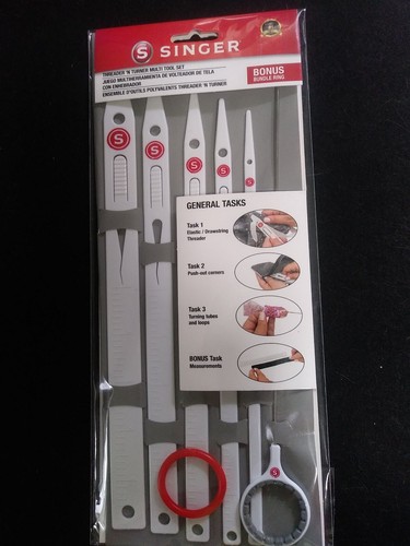 SINGER Drawstring Threader and Sewing Loop Turner Tool Set for sale ...