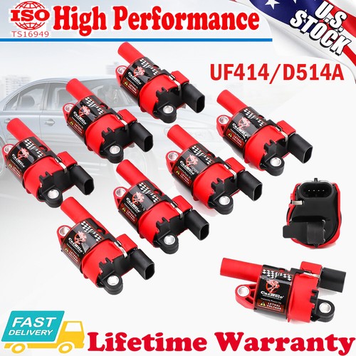 Set of 8 Ignition Coil D514a for Buick Chevrolet GMC Cadillac Hummer 6 ...
