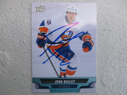 New York Islanders Josh Bailey Signed Autographed 2013-14 Upper Deck Nr ...