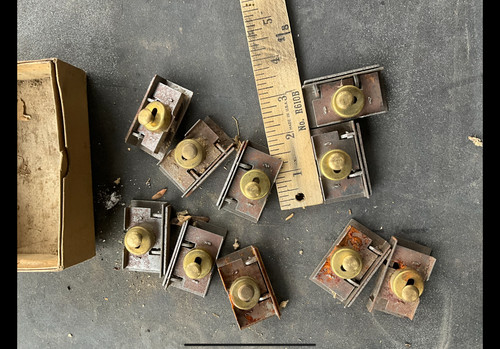 Antique Cupboard Locks Latches Iron with Keepers Hardware Work #4 Latch ...