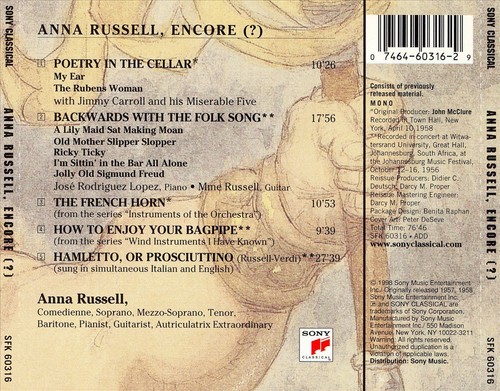ANNA RUSSELL ENCORE? NEW CD | eBay
