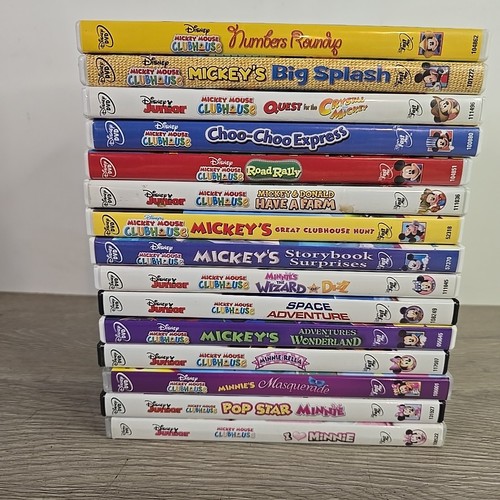 Mickey Mouse Clubhouse DVD Lot Bundle Minnie Disney Jr Numbers Roundup ...