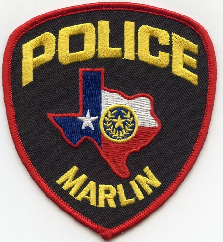 MARLIN TEXAS TX Red Border POLICE PATCH | eBay