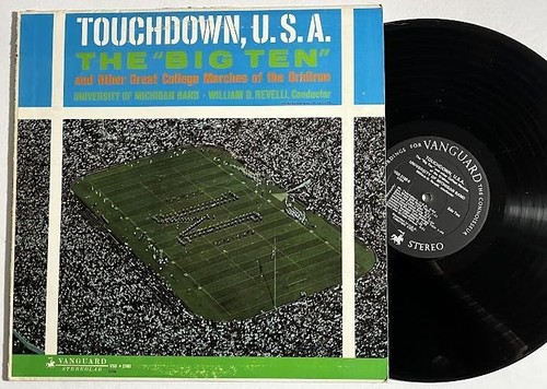 UNIVERSITY of MICHIGAN BAND ~ Touchdown USA Vintage Vinyl LP of College ...
