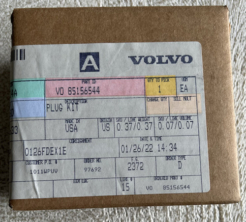 VOLVO D13 FUEL RAIL PLUG KIT 85156544 for sale online | eBay