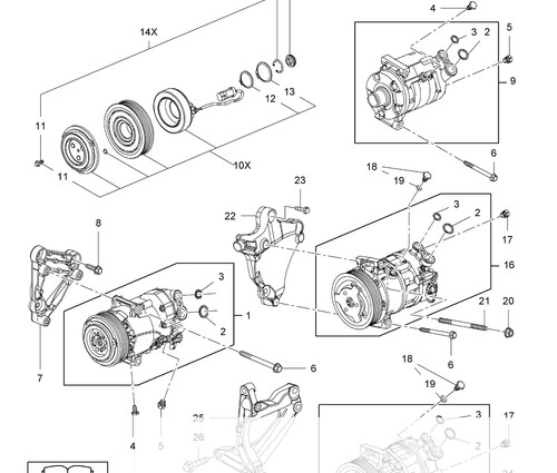 Vauxhall Air Con Sealing Washer Gasket Genuine 24436645 for sale online ...