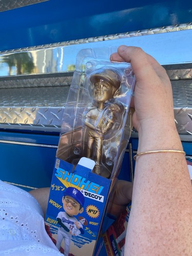 Los Angeles Dodgers Shohei Ohtani & Decoy Bobblehead GOLD SGA 8/28/24 ...