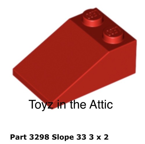 Lego 1x 3298 Red Slope 33 3 x 2 Town Castle 80’s | eBay