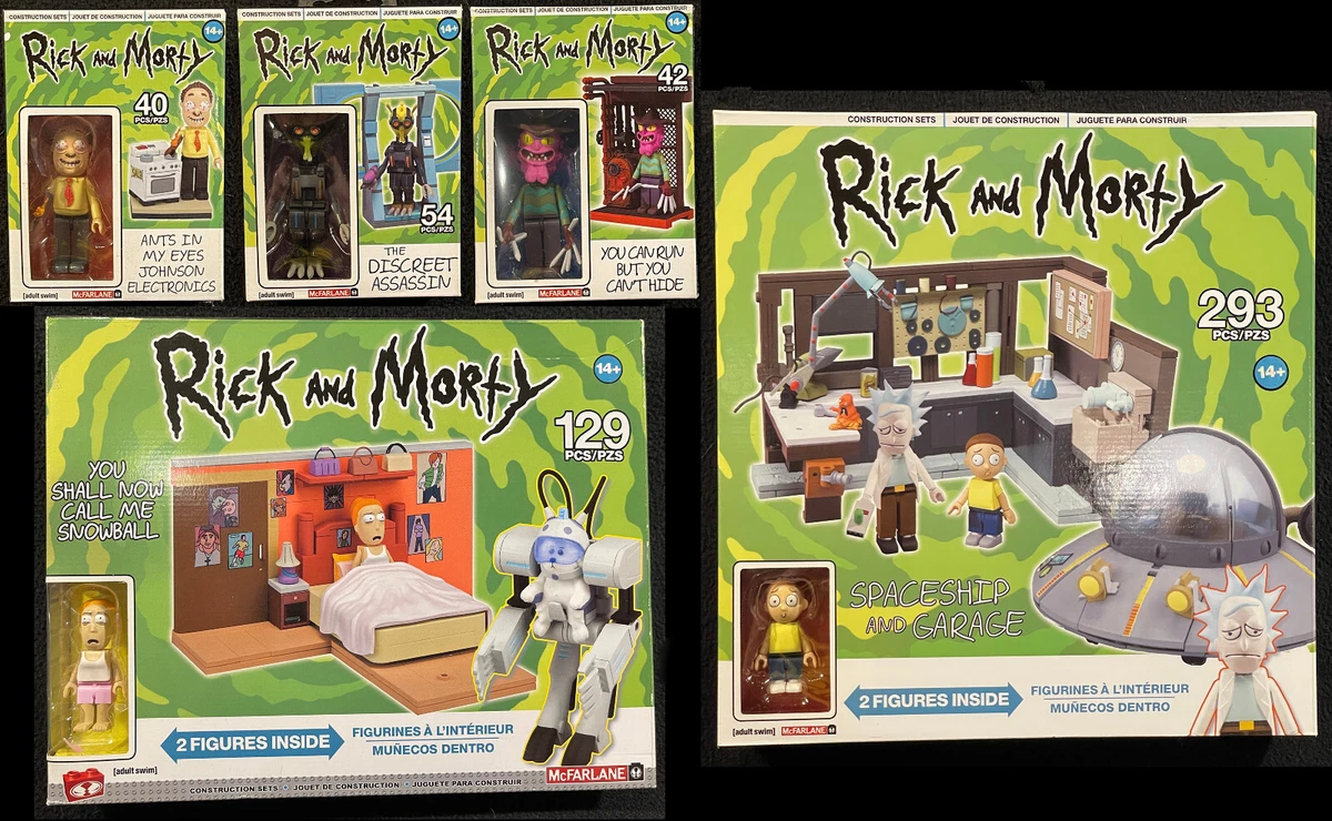 Rick And Morty Merch Rick & Morty Evil Rick & Morty Building Set - 99 ...
