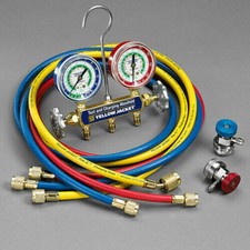 YELLOW JACKET Mechanical HVAC & Refrigeration: Manifold, Gauges&Hose ...
