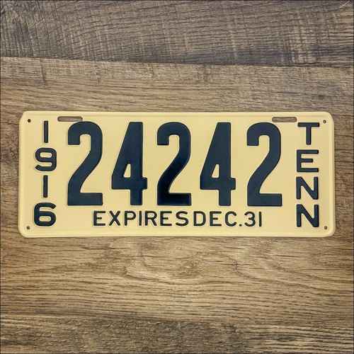 TENNESSEE 1916 Reproduction License Plate - 24242 - Great Placeholder ...