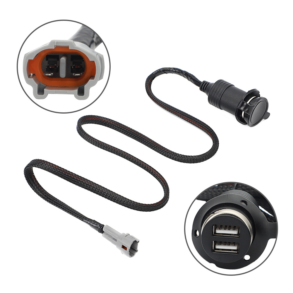 Yamaha MT09 AUX SPLITTER power cable connector for USB charger heated ...