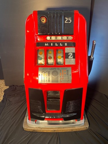 vintage 25 cent mills high top slot machine | eBay