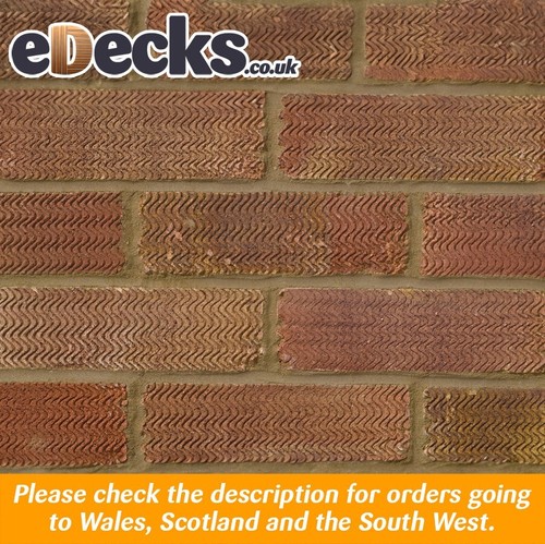LBC Rustic Antique 73mm Bricks, Pack of 360, Garden Wall, House ...