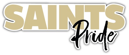 New Orleans Saints Pride NFL Sport Car Bumper Sticker Decal ''SIZES ...