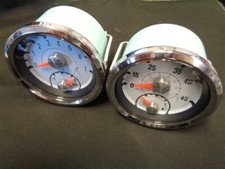 TELEFLEX SPEEDOMETER / TACHOMETER GAUGE WHITE FACE CHROME BEZEL MARINE BOAT