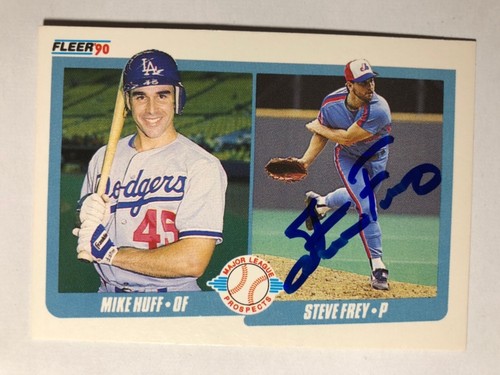 1990 Fleer Montreal Expos Steve Frey Autographed Baseball Card #649 | eBay