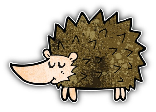 Funny Hedgehog Car Bumper Sticker Decal - ''SIZES'' | eBay