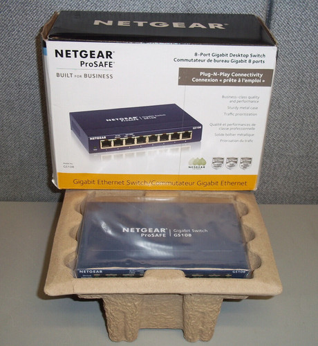 NETGEAR GS108 ProSafe (GS108-400NAS) 8 Port Gigabit Ethernet Switch ...
