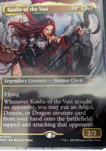 MTG Magic: The Gathering Kaalia of the Vast Borderless MH3 | eBay