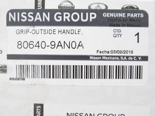 Genuine OEM Nissan 80640-9AN0A LH RH Front Outside Handle 2016-2019 ...