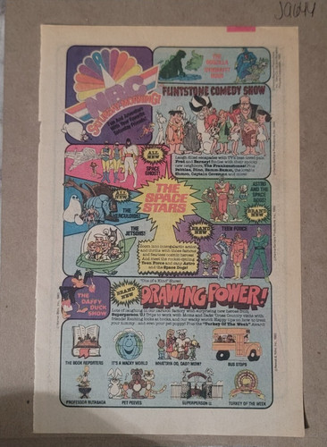 NBC cartoons variant AD GODZILLA,DYNOMUTT,SHMOO,CAPTAIN CAVEMAN ETC ...