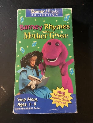 BARNEY RHYMES WITH MOTHER GOOSE Vhs Video | Grelly USA