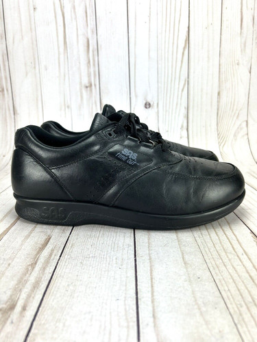 SAS Time Out Shoes Walking Comfort Diabetic Orthopedic Black Leather ...