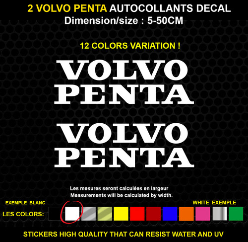 VOLVO PENTA sticker Genuine STICKERS WATERPROOF | eBay