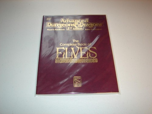 TSR AD&D 2nd Edition - The Complete Book of Elves PHBR8 - 1992 - Used ...