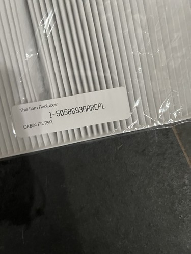 Mopar 5058693AA Cabin Filter 2007 To 2020 Jeep Dodge Ram Chrysler Oem ...