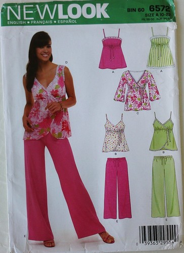 New Look 6572 Misses Tops Pants Sewing Pattern Sz 10-22 | eBay
