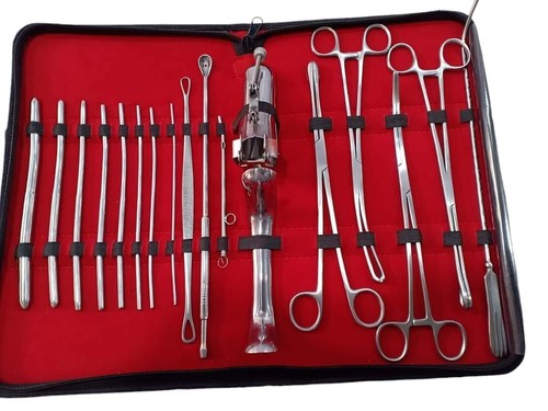 Basic Gynaecology Dilatation and Curettage DNC Kit Surgical Instruments ...
