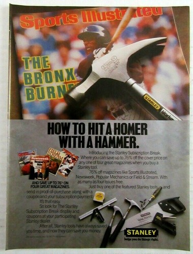 1987 STANLEY TOOLS "Helps You Do Things Right" Magazine Ad | eBay