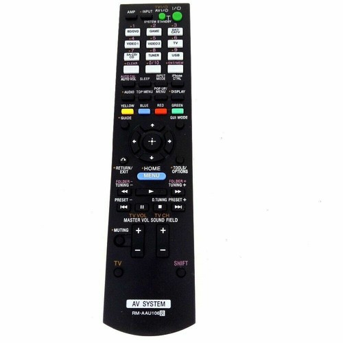 RM-AAU106 Remote Control For Sony Audio Video Receiver RM-AAU107 RM ...