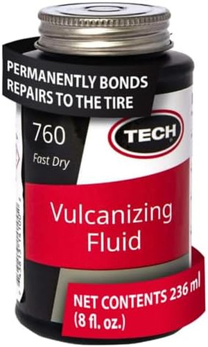 TECH Tire Chemical Vulcanizing Fluid - Tire Repair Glue for Permanent ...