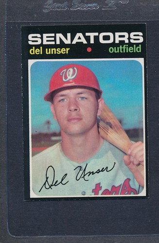 1971 Topps #033 Del Unser Senators EX *2145 | eBay