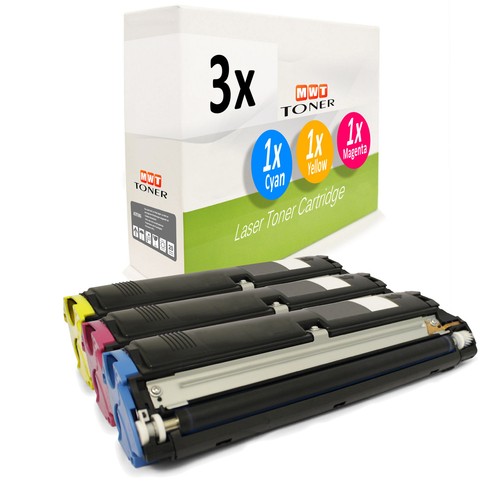3x Toner for Konica Minolta Magicolor 2500-W 2430-DL 2550-N 2450-DX ...