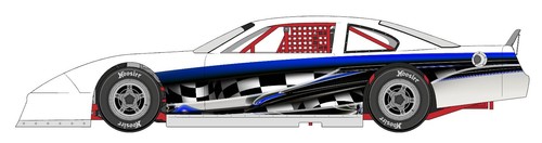 RACE CAR WRAP, Graphics, Decals, IMCA Late Model Dirt #1 | eBay