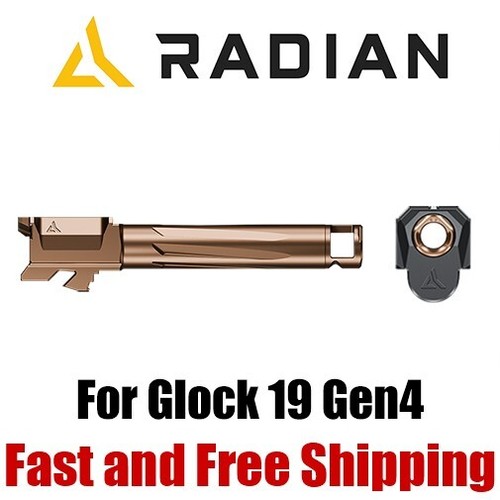Radian RAMJET Barrel w/AFTERBURNER Compensator Combo for Glock 19 Gen4 ...
