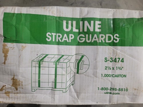ULINE STRAP GUARDS 2-3474 (2 1/2" x 1 3/4") 1,000/CARTON | eBay