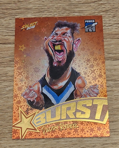 2018 AFL SELECT ORANGE STARTER PACK BURST PORT ADELAIDE PADDY RYDER 1 ...