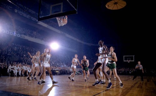 Walter Dukes & Nat Clifton Of The New York Knicks 1956 Old Basketball ...