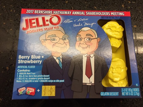 NEW Berkshire Hathaway Warren Buffett & Charlie Munger JELLO Mold Kit ...